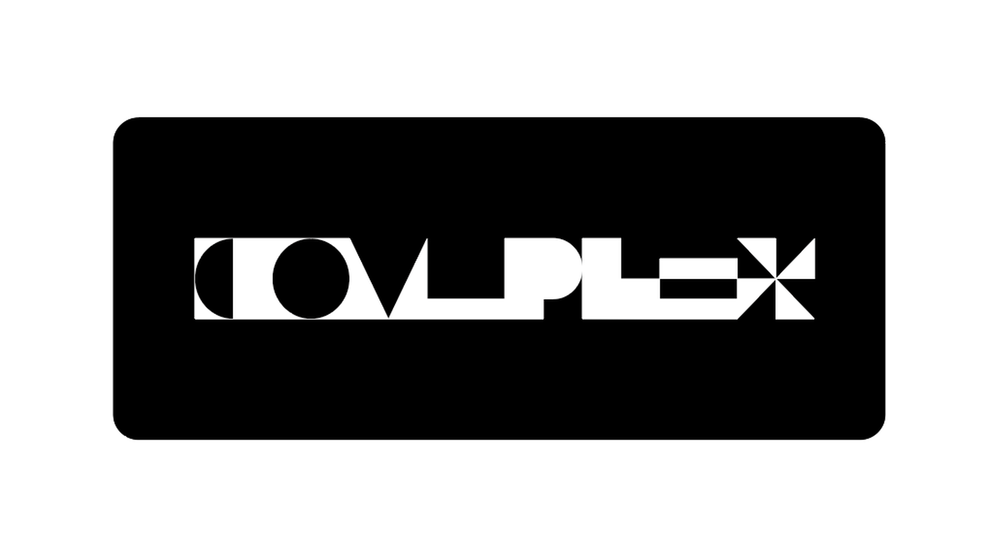 "COM_PLEX" LOGO・ぷくぷくステッカー（黒・ワイド） – HATIHATI PRODUCTS